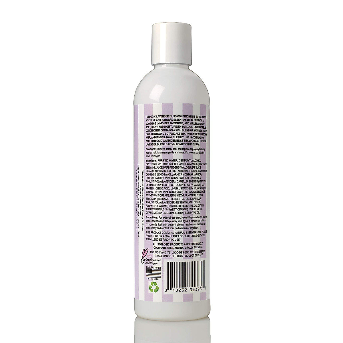 TotLogic Kids & Baby Safe Conditioner - 8 oz, Lavender Bliss, Infused with Natural Jojoba Oil and Rich in Antioxidants to Detangler Hair, No Phthalates, Parabens or Sulfates