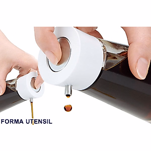 Dripless Glass Soy Sauce Dispenser Pot with Black Cap by Asvel