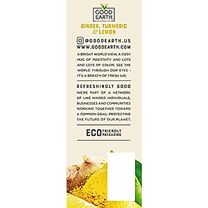 Good Earth Sensorials Ginger, Turmeric & Lemon Herbal Tea 15 ct Box