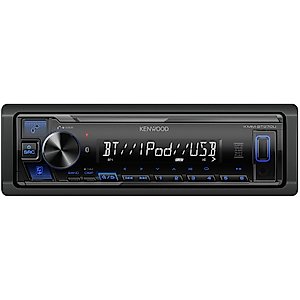 KENWOOD KMM-BT270U Bluetooth Digital Media Car Stereo Receiver with USB Port – AM/FM Radio, MP3 Player, High Contrast LCD, Detachable Face Plate, Single DIN, 13-Band EQ