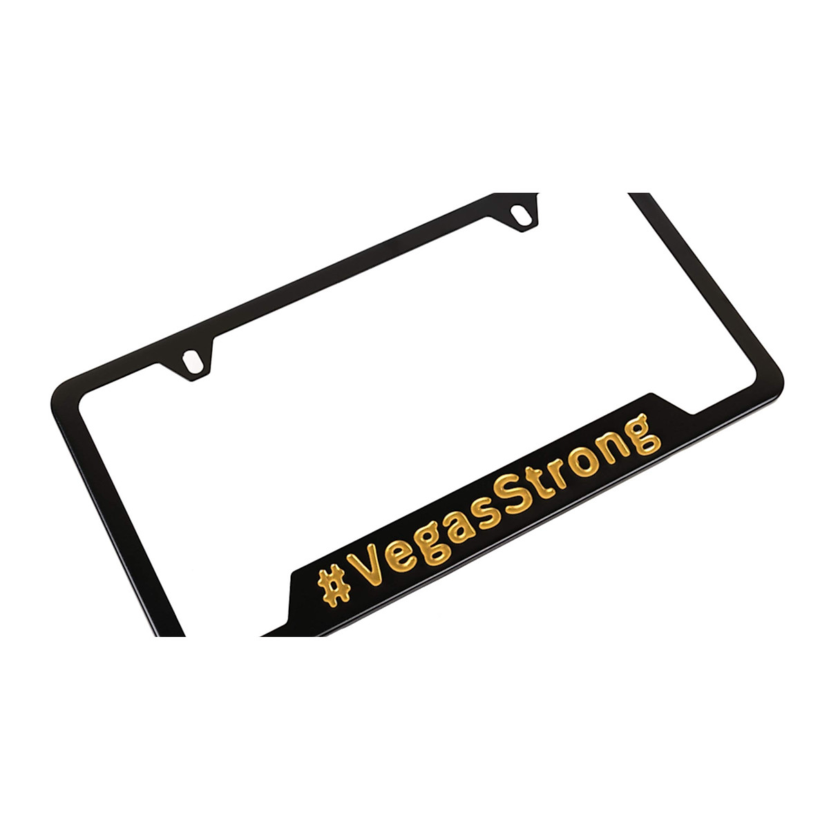 Vegas Strong License Plate Frame - Las Vegas License Plate Protector - Vegas Golden Knights Colors