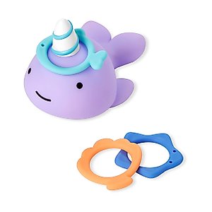 Skip Hop Baby Bath Toy, Zoo Narwhal Ring Toss