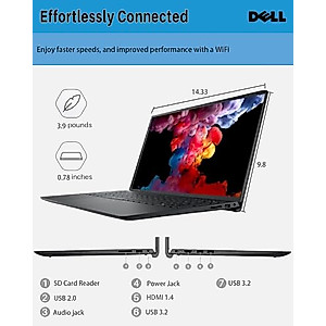 Dell Inspiron 15 3000 Business Laptop Computer, 15.6 Inch FHD PC Laptop, Intel Quad Core i5, Windows 11 Pro, 16GB RAM, 1TB HDD, Lifetime Microsoft Office, Numeric Keyboard, HDMI, Black