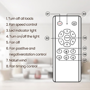 Obabala 52" Ceiling Fan with Lights Remote Control Outdoor Wood Ceiling Fans Noiseless Reversible DC Motor