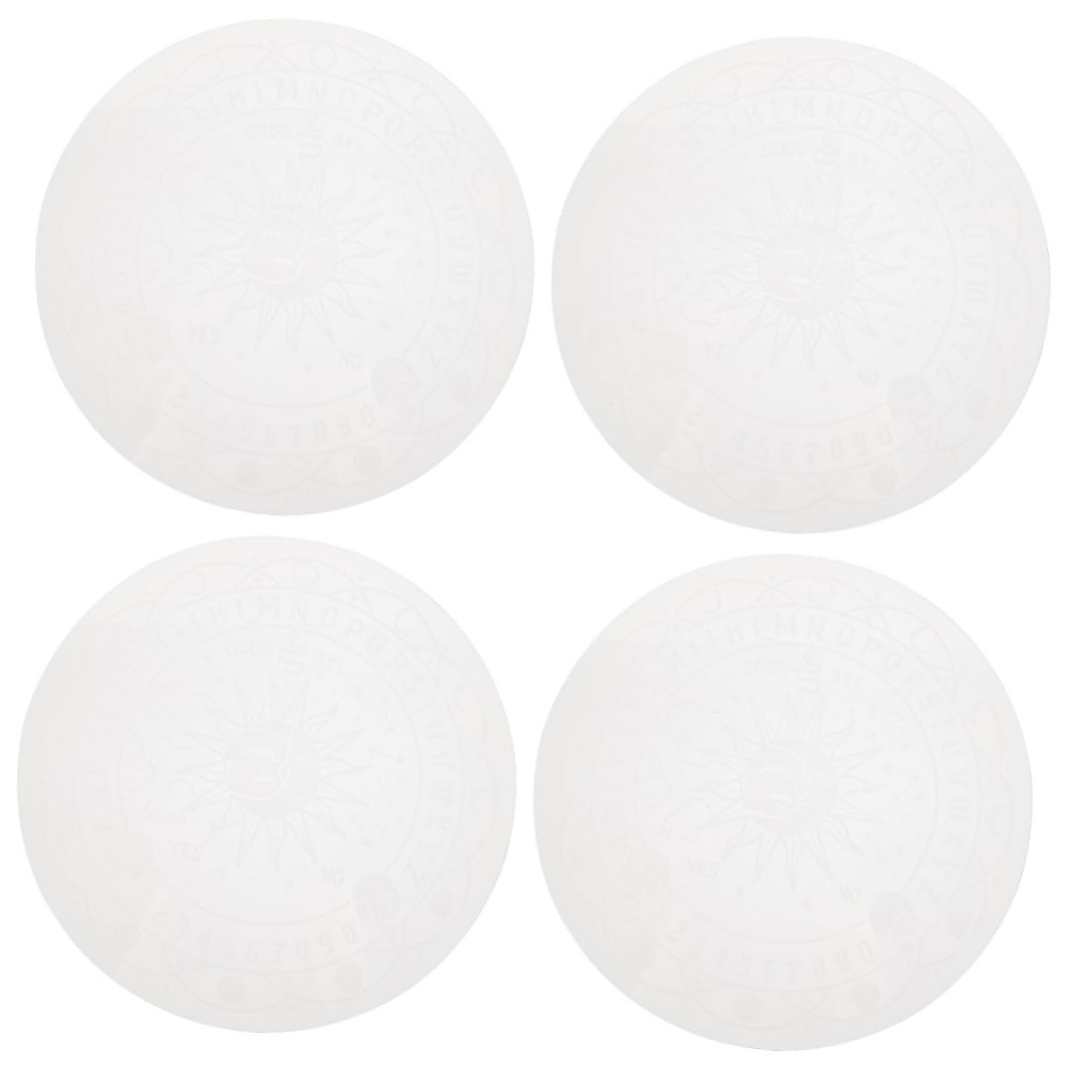 DOITOOL 4pcs Pendulum Dashboard Decision Making Office Decoration Acrylic Material Acrylic Divination Board Divination Board Ornament Table Divination Board Divination Accessory