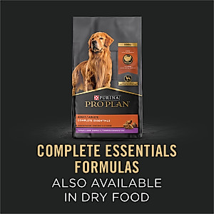 Purina Pro Plan Complete Essentials Lamb and Vegetables and Turkey and Vegetables Slices in Gravy 12ct High Protein Wet Dog Food Variety Pack - (Pack of 12) 13 oz. Cans