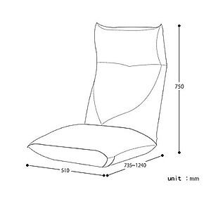 GYDJBD Lazy Sofa,Folding Gaming Sofa Chair Lounger Folding Adjustable Sleeper Bed Couch Recliner (Brown)