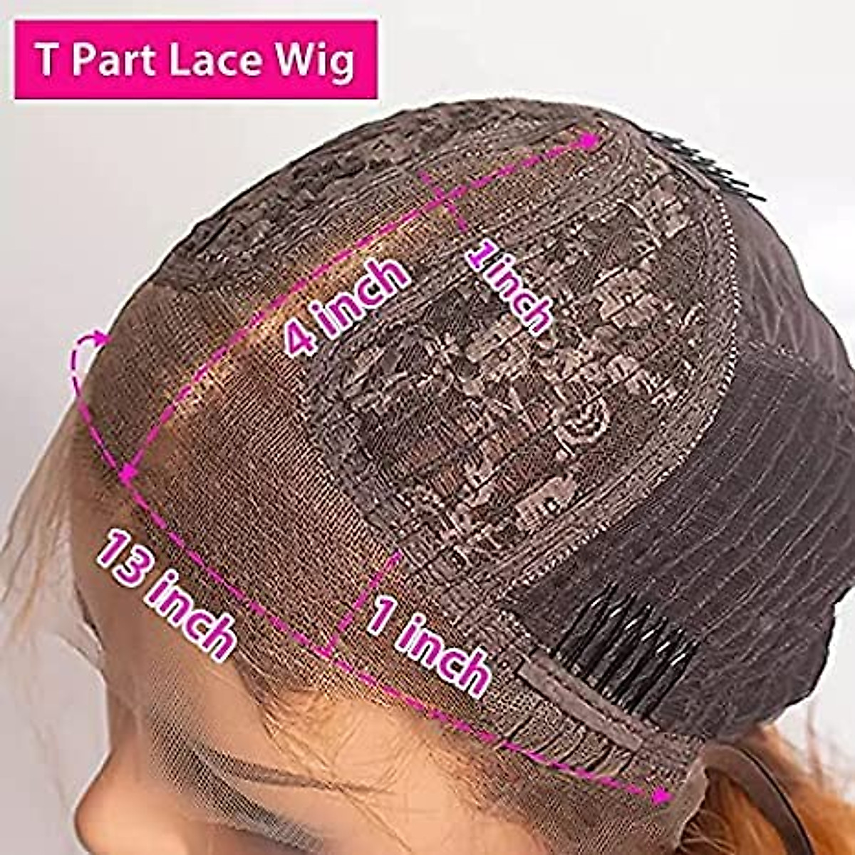 ANITA STYLE #99J Burgundy Lace Front Wigs Long Straight T Part Hair Wigs Wine Red Heat Resistant Fiber Hair Synthetic Lace Front Wigs With Natural Hairline (Burgundy)