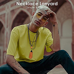 GELVTIC Leather Vape Holder Pouch Necklace Lanyard, Protective Case Cover for Vape Device Electronic Cigarette, Vape Carrying Case Bag Pocket (Brown)