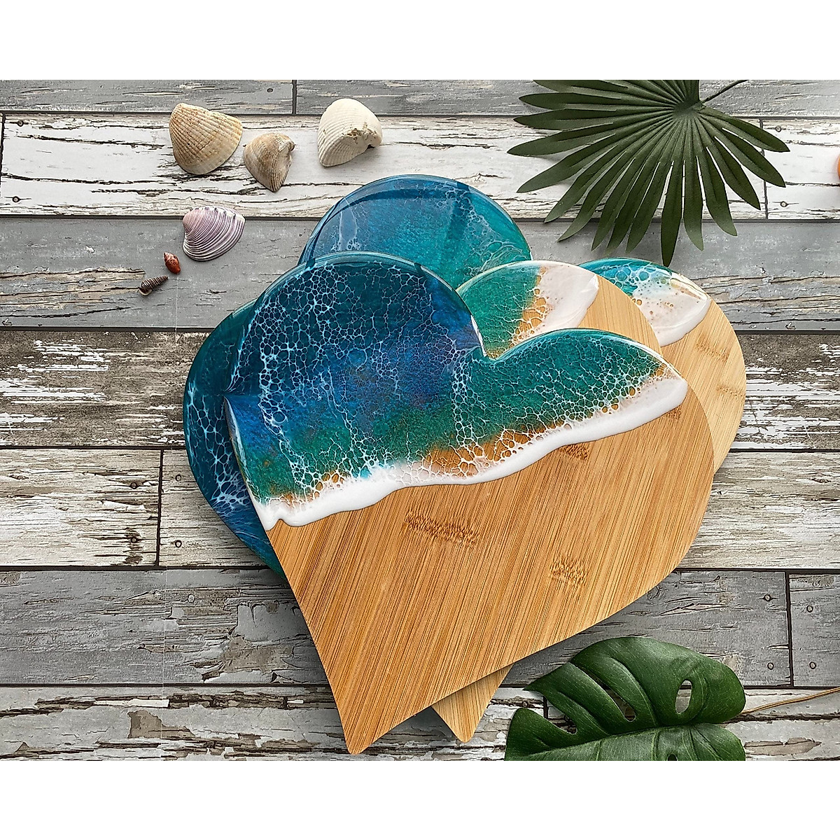 (Set of 12) 12" Heart Shaped Bulk Plain Bamboo Cutting Boards with Juice Groove | For Customized Engraving | Wholesale Premium Blank Board