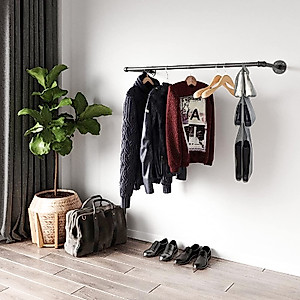 Audoloku Hanging Boot Storage Shoe Rack for Closet Organizers and Storage Hanging Boots Organizers Dust Cover with 6 Pockets for Boots, Gray