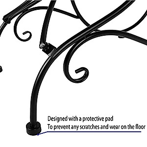 HLC 3 Tier Tall Plant Stand Outdoor Flower Stand Flower Pot Holder Display for Patio Garden Corner Balcony Living Room