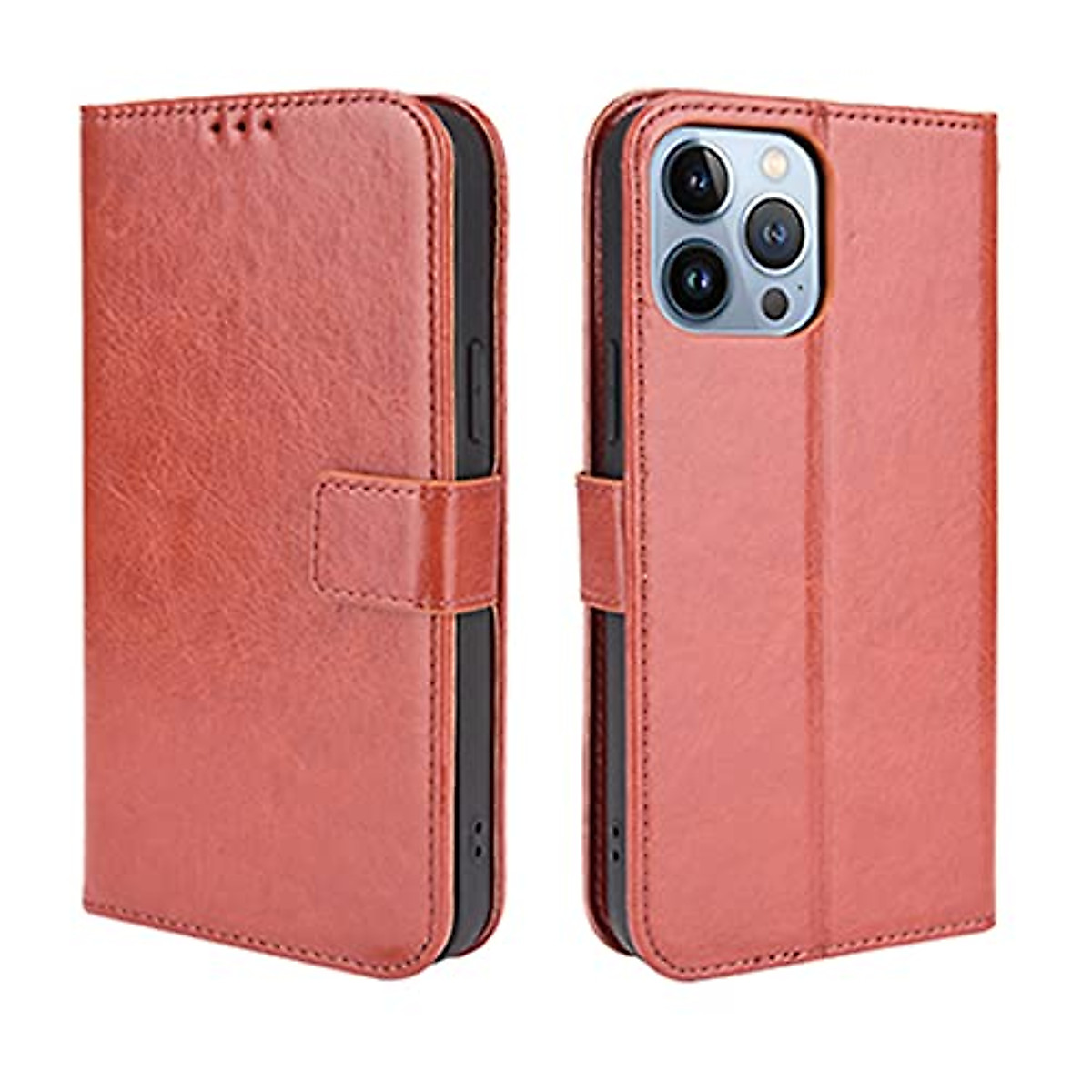 MojieRy Phone Cover Wallet Folio Case for XIAOMI MI Note 10, Premium PU Leather Slim Fit Cover for MI Note 10, 3 Card Slots, Feel Good, Brown