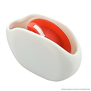 Geekria in-Ear Headset Smart Storage Box/Headphone Cable Storage Organizer/Earbuds Holder Case/Earphone Bobbin Winder Wrap/Cord Tangle-Free Portable Manager/Wire Keeper (White)