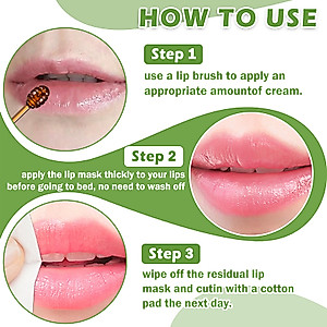 QIUFSSE Honey Lip Mask, Moisturizing, 10g