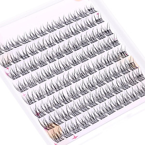 Lash Clusters Wispy Individual Lash Extensions Natural Cluster Lashes 9-11MM 96pcs DIY Eyelash Extension C Curl Eyelash Clusters by Ruairie
