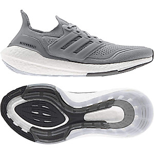 adidas Men's Ultraboost-21 Running Shoe, Grey/Grey/Grey, 8