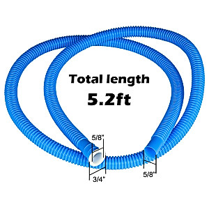 Daisypower Air Conditioner Drain Hose Pipe,Universal 5.2ft for Mini Split Air Conditioner Ductless Heat Pump,Semi-Automatic Washing Machine