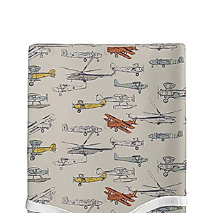 Glenna Jean Changing Pad Cover, Flying High, Beige, Standard