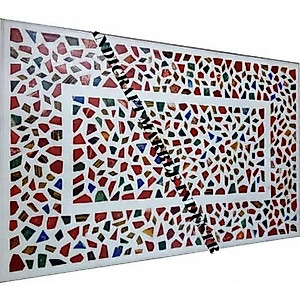 48" x 30" Inch White Marble Dining Table/Coffee Table Italian Pietra Dura Design Outdoor Indoor Table, Office Table, Conference Table