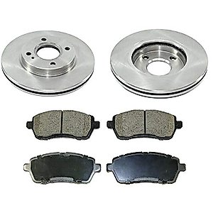 Marketplace Auto Parts Front Ceramic Disc Brake Pad and Rotor Kit - Compatible with 2011-2019 Ford Fiesta