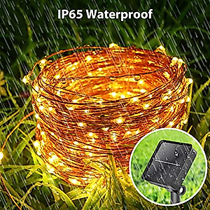 6 Pack Solar String Lights Outdoor Waterproof Total 240FT 720 LED Solar Fairy Lights 8 Modes Copper Wire Twinkle Lights for Patio Yard Trees Garden Christmas Decorations Wedding Party(Warm White)
