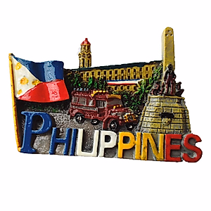 3D Philippines Fridge Magnet, Home & Kitchen Decoration ，Magnetic Sticker Philippines Refrigerator Magnet