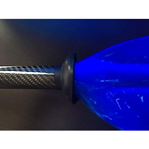 White Wolf Kayak Paddle Carbon Fiber Shaft Blue Blade