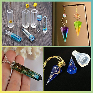 LET'S RESIN Jewelry Making Kit with 16 Silicone Molds, 100 Eye Pins, and Tools for Resin Crafts