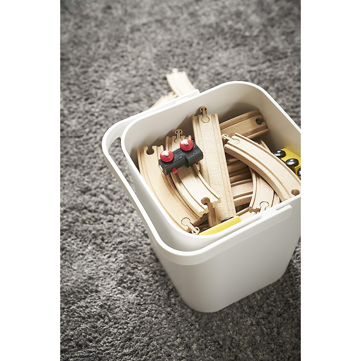 YAMAZAKI home Tower Storage Bin White