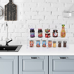 Mini Mesh Kitchen Shelves,Cabinet Storage Shelf Rack, Cabinet Organization ,Kitchen Bathroom Pantry Cupboard Desk Home Office, Fridge, Cabinet, Bathroom Cupboard, Non-slip Plastic Feet (3, White)