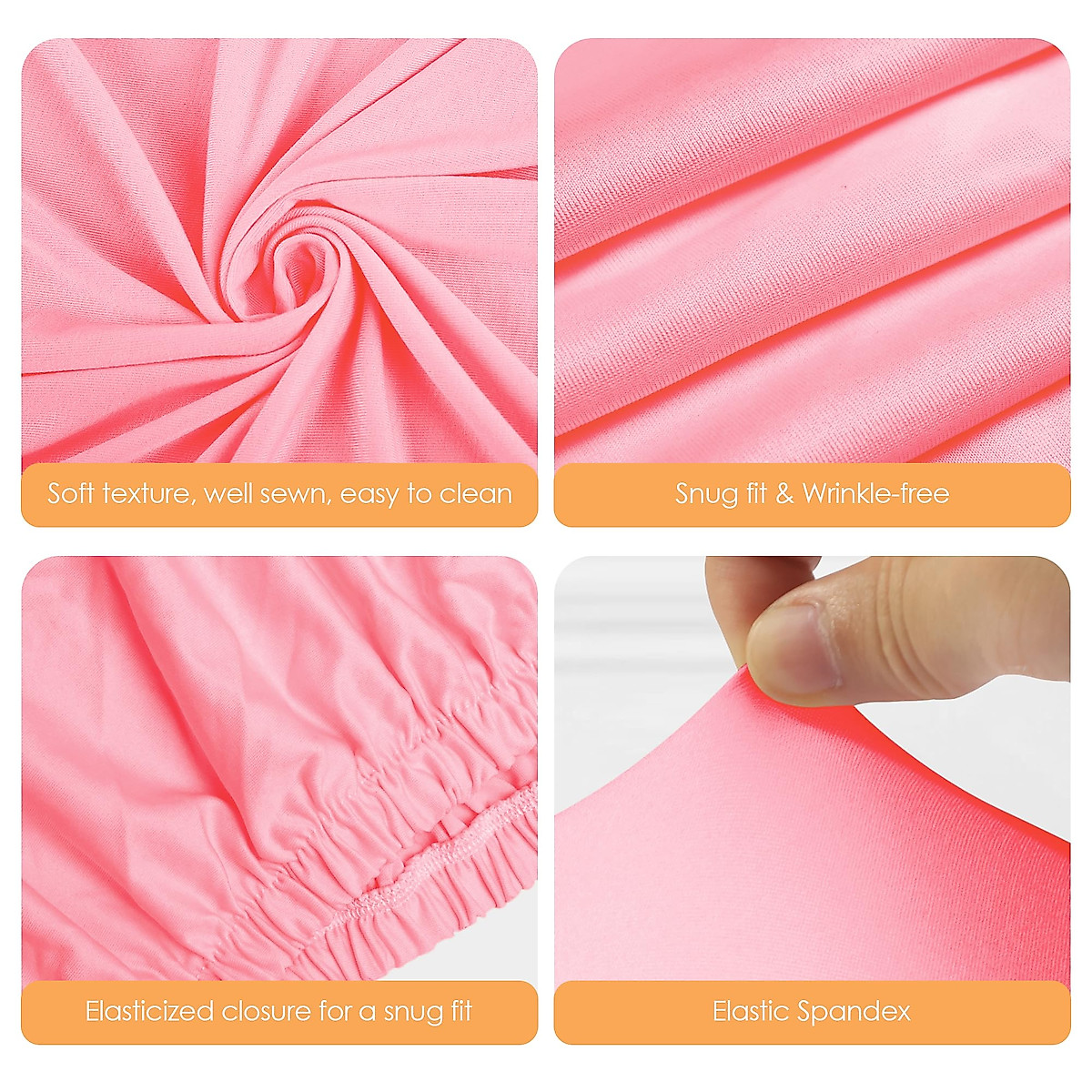 Putros Spandex Cylinder Pedestal Covers Pink Set of 5 Cylinder Plinth Stand Cover for Wedding Props Birthday Party Event Decor