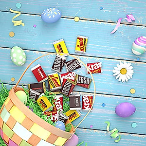 HERSHEY'S Miniatures Assorted Chocolate Snack Size, Easter Candy Bars Bulk Party Pack, 35.9 oz