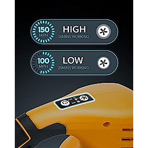 Adedad Leaf Blower Cordless with Battery & Charger, 150 MPH Electric Leaf Blower for Lawn Care, 20V Battery Powered Leaf Blower for Blowing Leaf, Snow, Dusting, Pet Hair