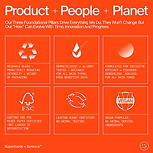 Youth To The People 15% Vitamin C + Caffeine Energy Face Serum, Full Size (1 fl oz), Reduce Puffiness, Brighten Uneven Skin Tone + Improve Texture, Treats Dark Spots + Dullness, Vegan