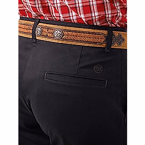 Wrangler mens Pleated Front Casual Pants, Black, 42W x 30L US