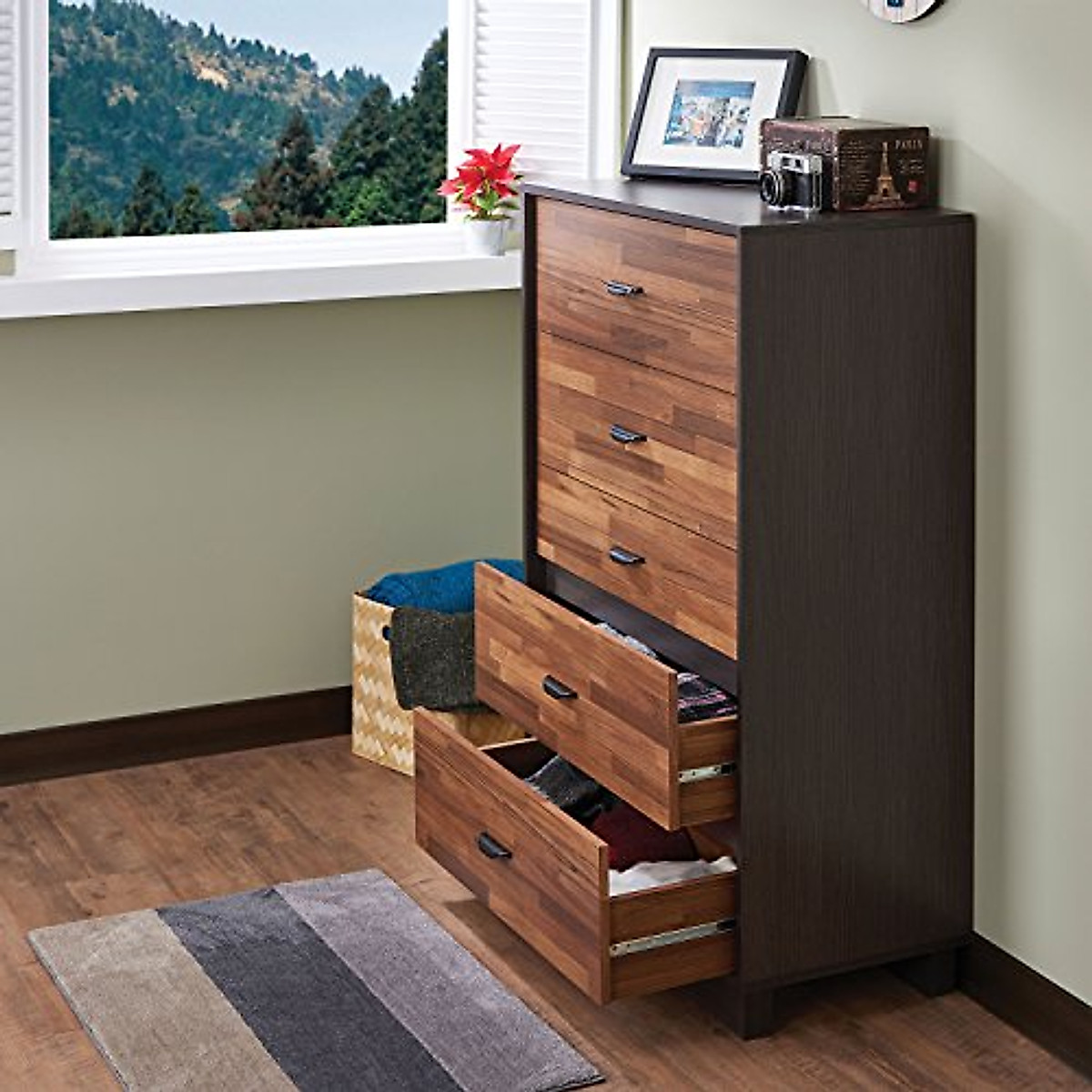 ACME Furniture Eloy Chest, Walnut/Espresso