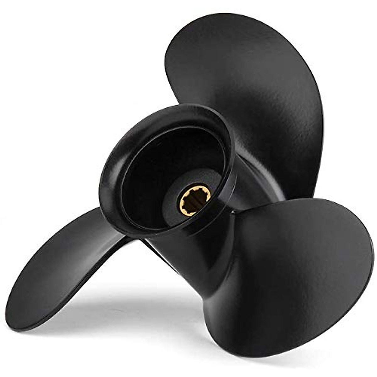 Ayaksmi Jason Marine OEM Grade 9 x 9 Aluminum Outboard Propeller fit Mercury Engines 9.9-15HP, Hub Kits Installed, Ref No.48-828156A12, 8 Spline Tooth, RH