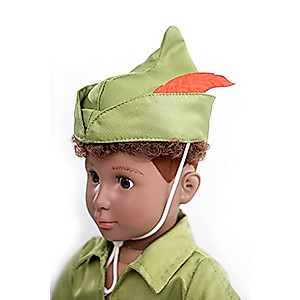 Little Adventures Boys Doll Clothes Costumes (Peter Pan) - Doll Not Included - Machine Washable Child Pretend Play and Party Doll Clothes
