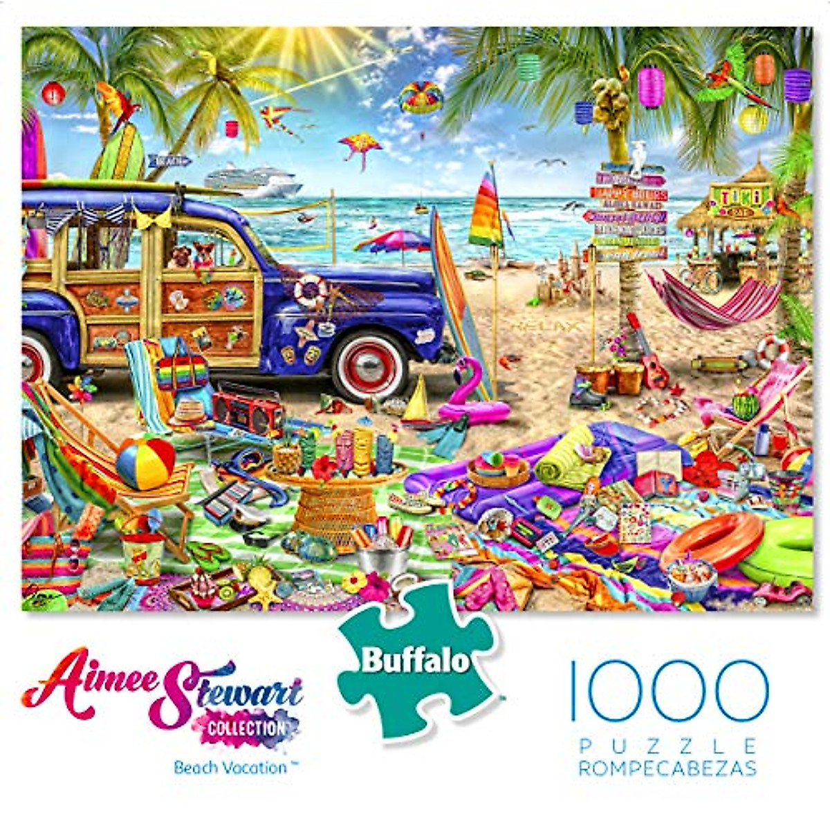 Buffalo Games - Aimee Stewart - Beach Vacation - 1000 Piece Jigsaw Puzzle