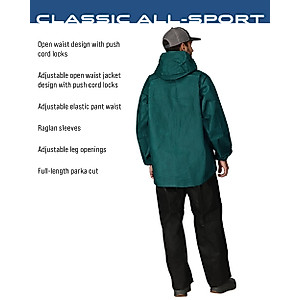 FROGG TOGGS Men's Standard Classic All-Sport Waterproof Breathable Rain Suit, Dark Green/Black, X-Large