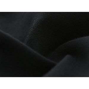 GSVIBK Baby Girls Cotton Dress Toddler Solid Dresses Girl Casual Ruffle Dresses 476 Black 110