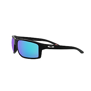 Oakley Men's OO9449 Gibston Square Sunglasses, Matte Black Silver Icon/Prizm Sapphire Iridium Polarized, 60 mm