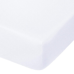 NTBAY 100% Brushed Microfiber Fitted Crib Sheet, Super Soft and Cozy 28x52 Crib Sheet for Standard Crib and Toddler Mattresses, Boys, Girls, Unisex, White, 28x52 Inches