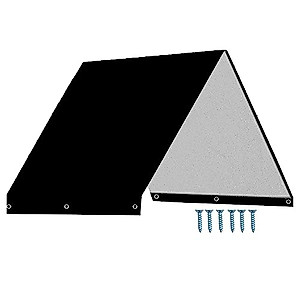Typutomi Playground Replacement Canopy, 52" x 89" Waterproof Swing Set Replacement Tarp Kids Playground Roof Canopy Backyard Playset Canopy Replacement for Outdoor Swing(Black)