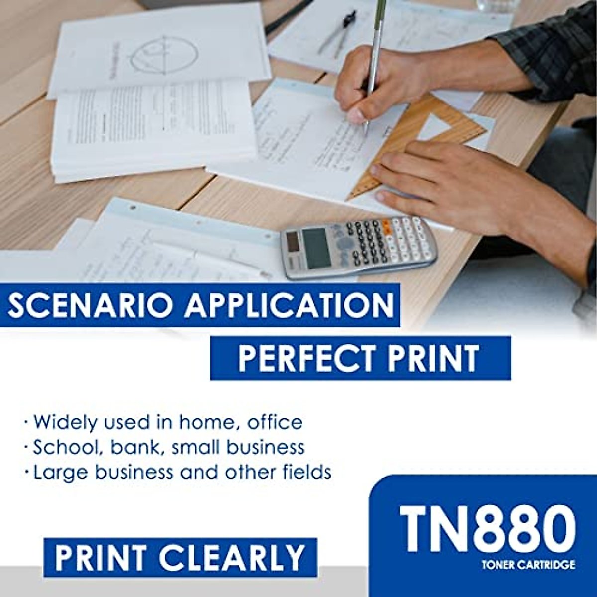 TN-880 (TN880) 𝑺𝒖𝒑𝒆𝒓 𝑯𝒊𝒈𝒉 𝒀𝒊𝒆𝒍𝒅 Black Laser Toner -Cartridge 2-Pack, LVELIMIT Compatible Replacement for Brother MFC-L6750DW MFC-L5700DW MFC-L5800DW MFC-L5900DW HL-L5100DN Printer