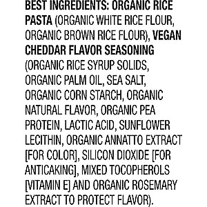 Annie’s Vegan Mac Rice Pasta and Cheddar Flavor Dinner with Organic Gluten Free Pasta, 6 OZ (Pack of 12)