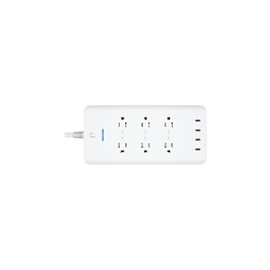 Ubiquiti SmartPower 6-Outlet 4-USB Port Power Strip, White (USP-STRIP-US) (USPSTRIPUS)