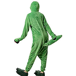 YAOMEI Women Onesies Adult, Mens Kigurumi Onesies Unicorn Pyjamas Sleepsuit Nightwear 3D Hoodie (Snake, XL)