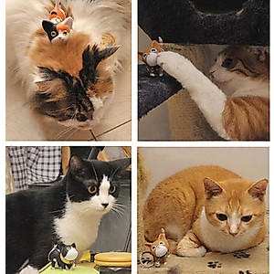 JOYJULY Cat Key Chain Kitten Keyrings for Car Key Chain Kawaii Adorable Bag Pendant,Gift Idea for Girls, Women and Men